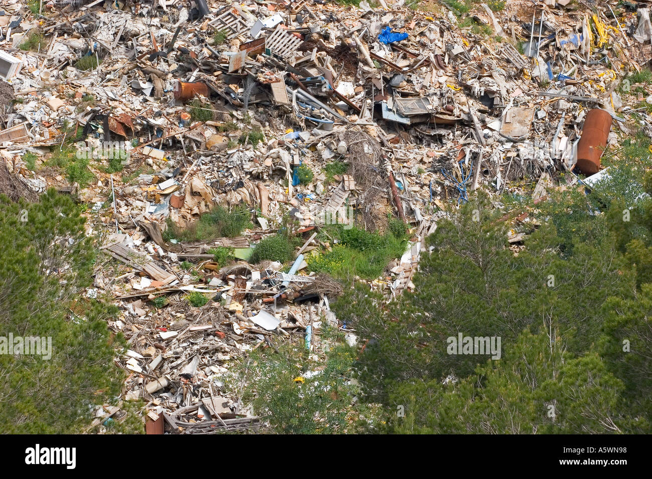 Garbage at Majorca Stock Photo - Alamy