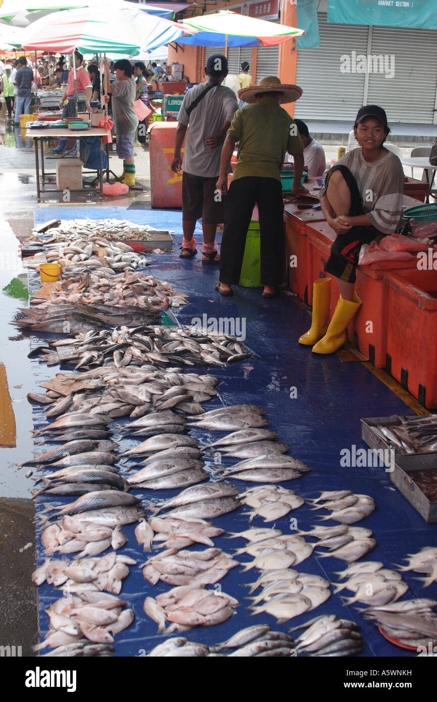 Fish market kuching malaysia hi-res stock photography and images - Alamy