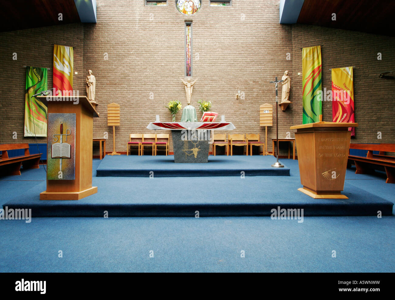 Roman catholic hall church hi-res stock photography and images - Alamy