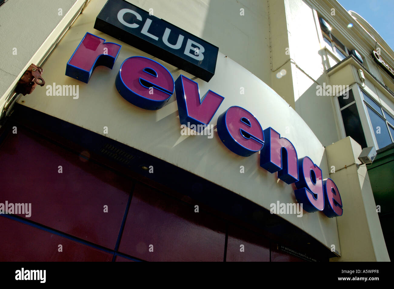 Revenge Club, Brighton, Sussex, UK. EDITORIAL USE ONLY Stock Photo - Alamy
