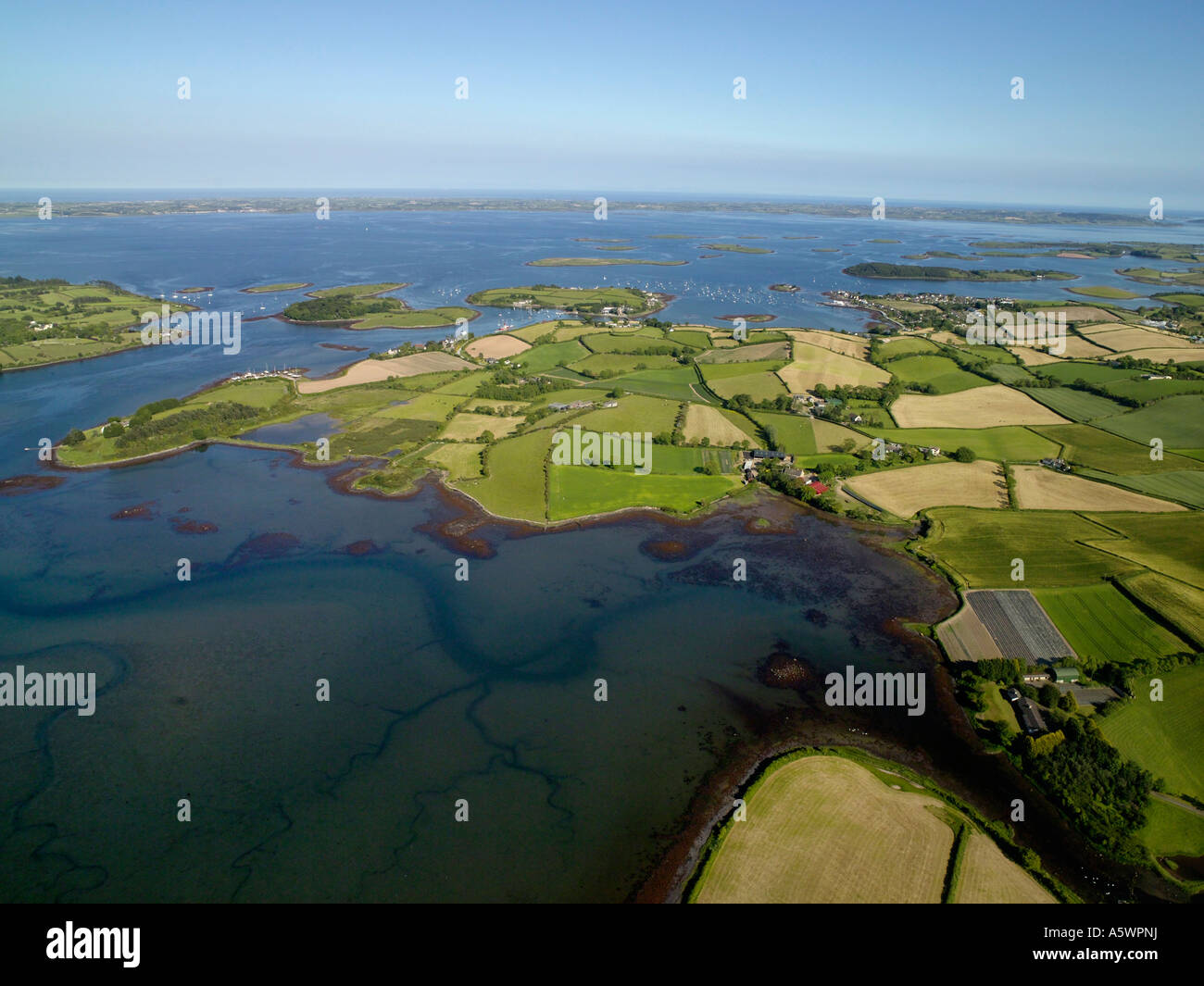 Strangford lough aerial hi-res stock photography and images - Alamy