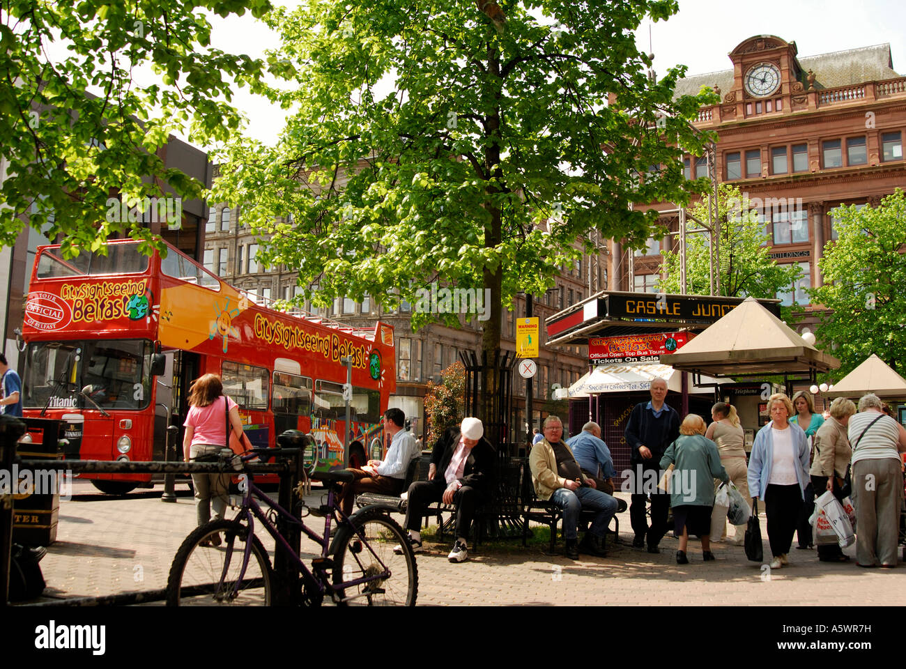 Castle Junction, Belfast, Northern Ireland Stock Photo - Alamy