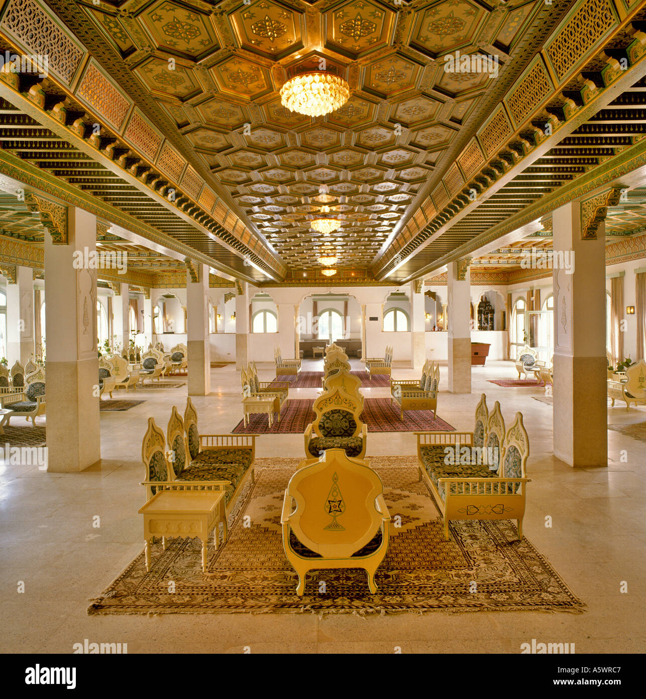 Traditional Hotel Interior, Hammamet, Tunisia, North Africa Stock Photo ...