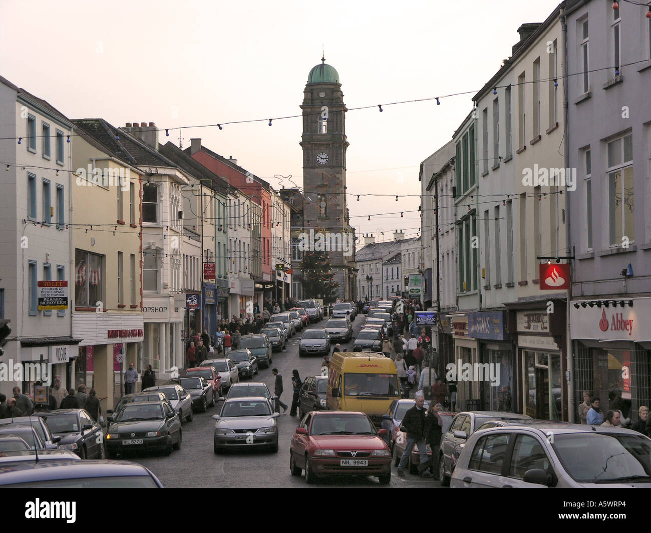Church Street Enniskillen County Fermanagh Northern Ireland Stock Photo ...