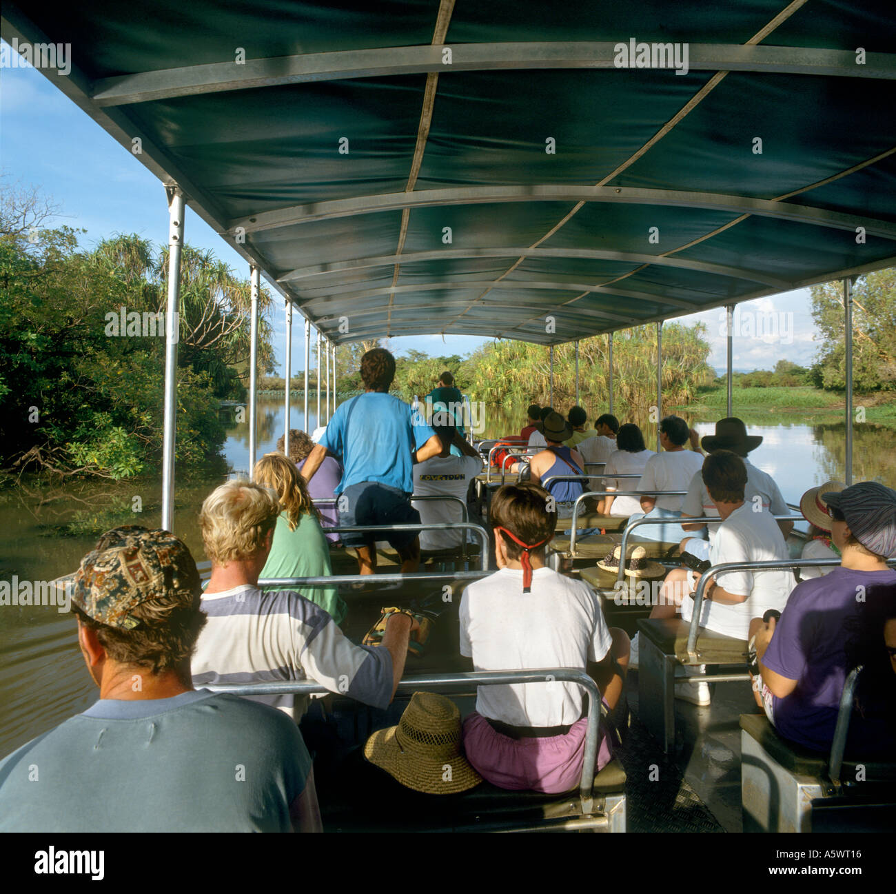 Dawn boat trip through the Yellow Water Wetlands, Kakadu National Park ...