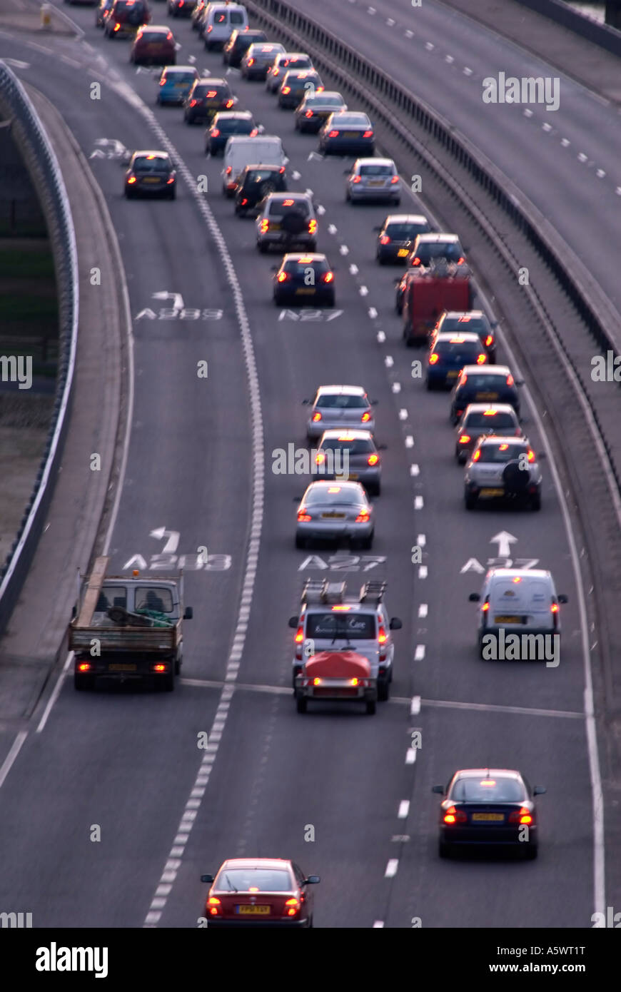 Main Road six lane highway West Sussex England UK Stock Photo - Alamy