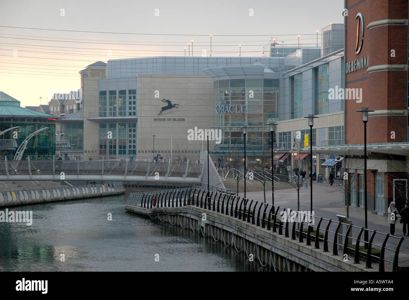 Oracle shopping centre Reading Stock Photo - Alamy