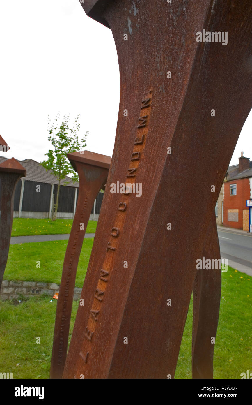 Irwell sculpture trail Radcliffe, Nailing home by Jack Wright in ...
