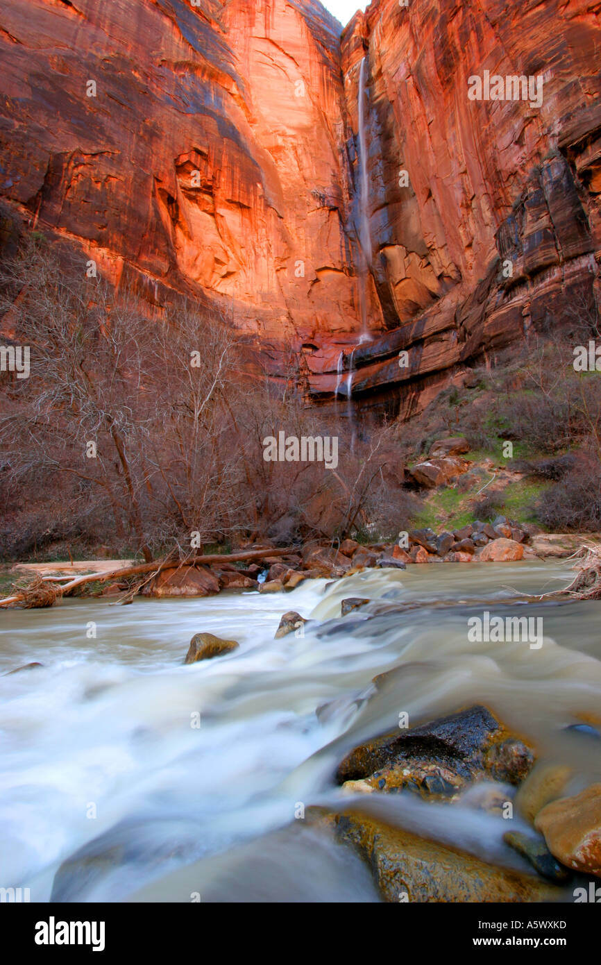 Seasonal waterfall and virgin river hi-res stock photography and images ...