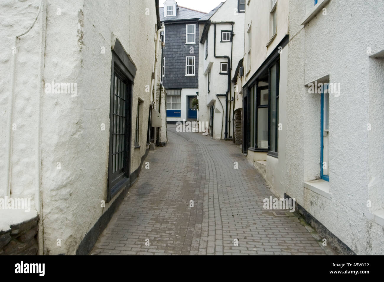 Port Isaac Street Stock Photo - Alamy
