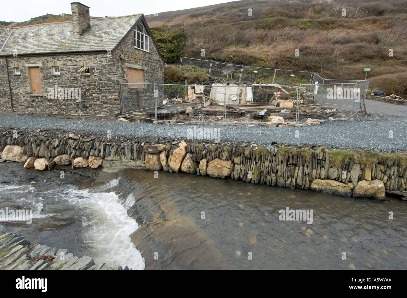 The Rebuilding Of Boscastle Stock Photo - Alamy