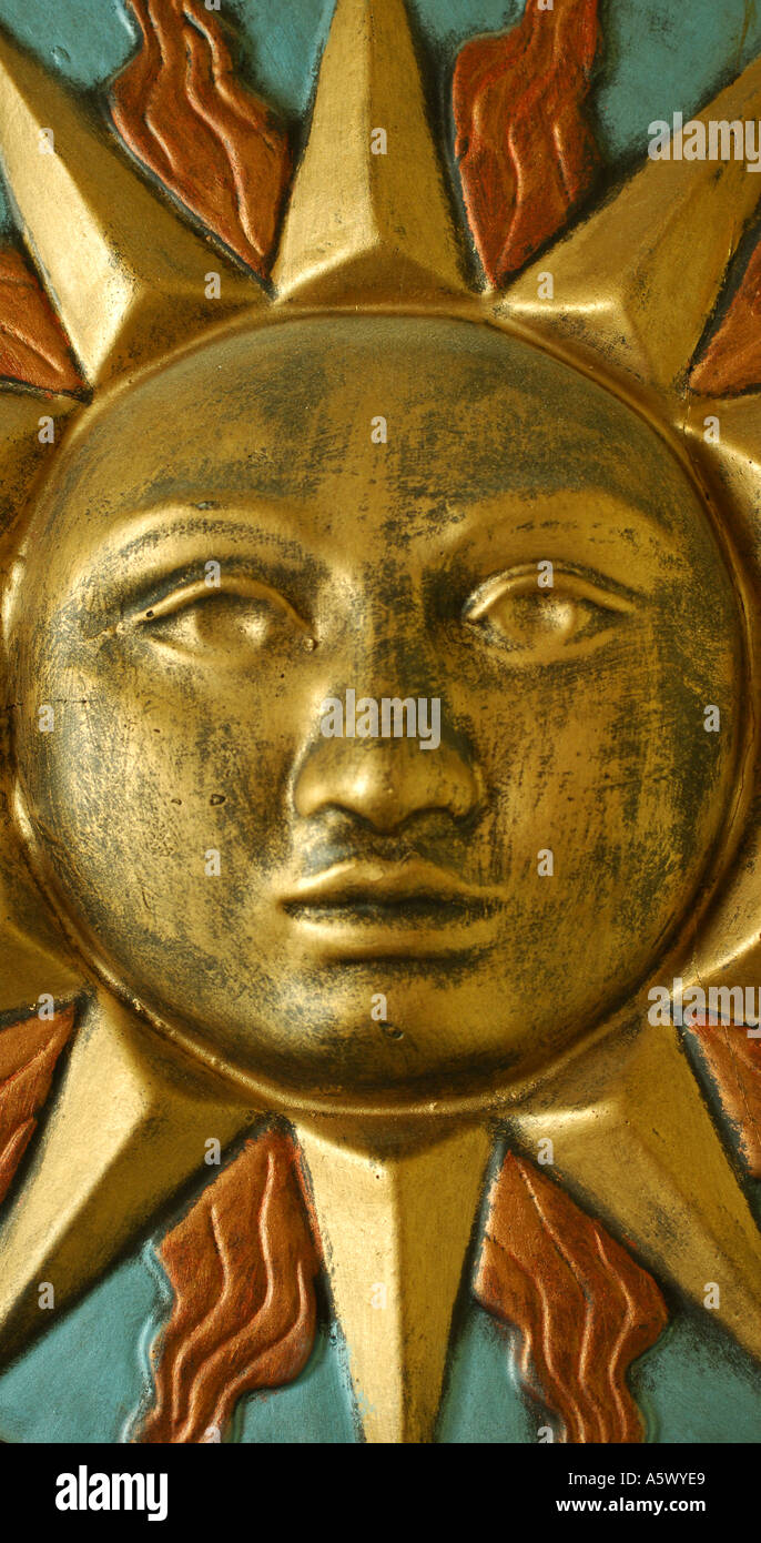Pagan Sun Plaque Stock Photo - Alamy