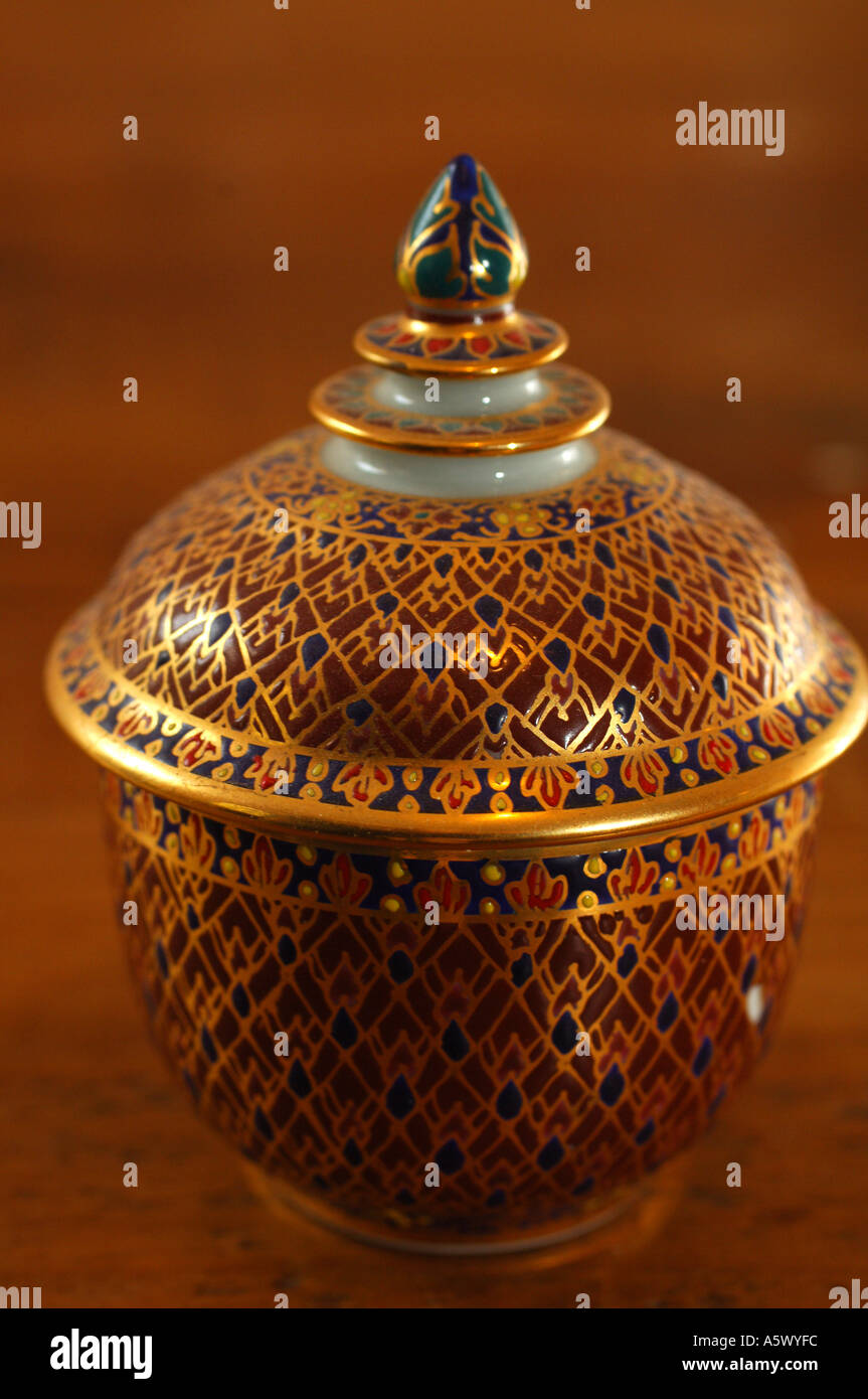 Decorated pot with lid hi-res stock photography and images - Alamy