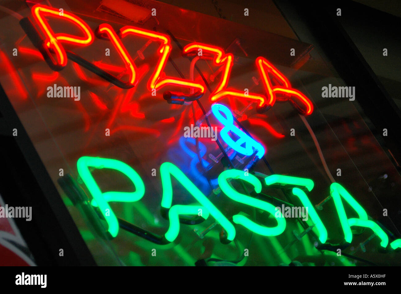 Junk food neon sign hi-res stock photography and images - Alamy