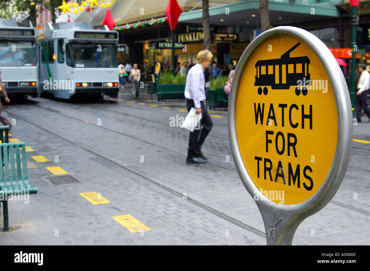 Melbourne Tram Sign High Resolution Stock Photography and Images - Alamy