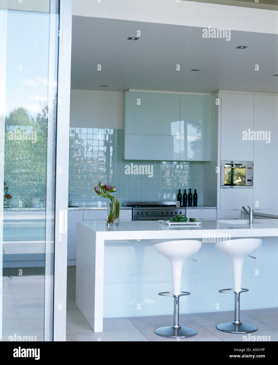 'See Through' Residence, Auckland. Kitchen from terrace. Architect ...