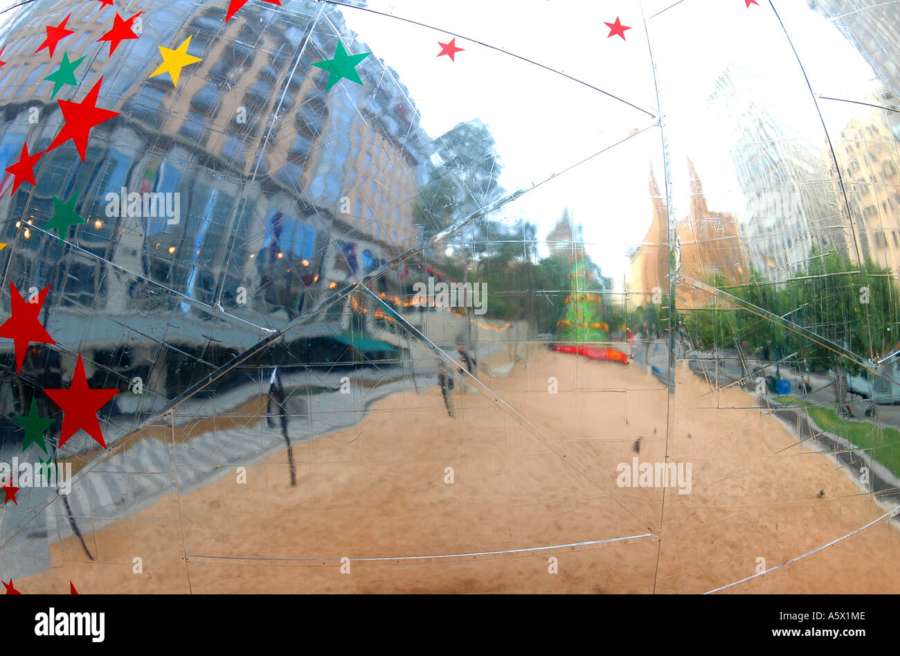 Melbourne City square reflection Stock Photo - Alamy