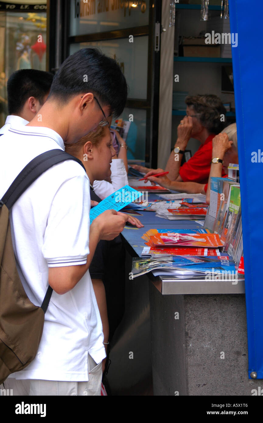 Tourist Information Stand Stock Photo - Alamy