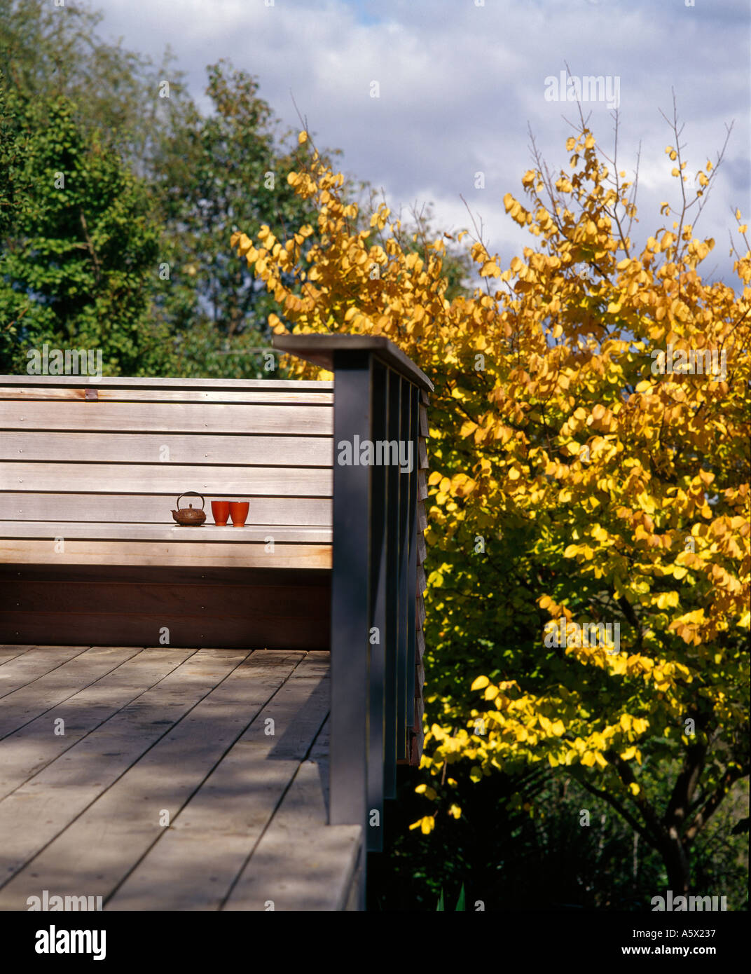 Waterview House, Auckland, New Zealand. Detail of roof terrace ...