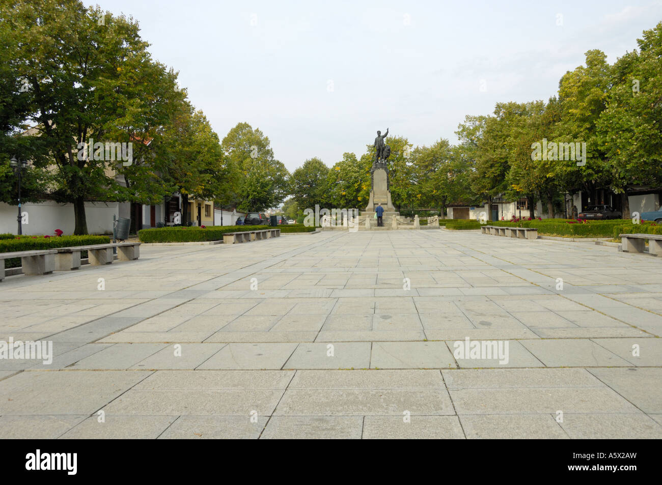 Bulgarian revolutionary Vasil Levski statue in Vasil Levski square ...