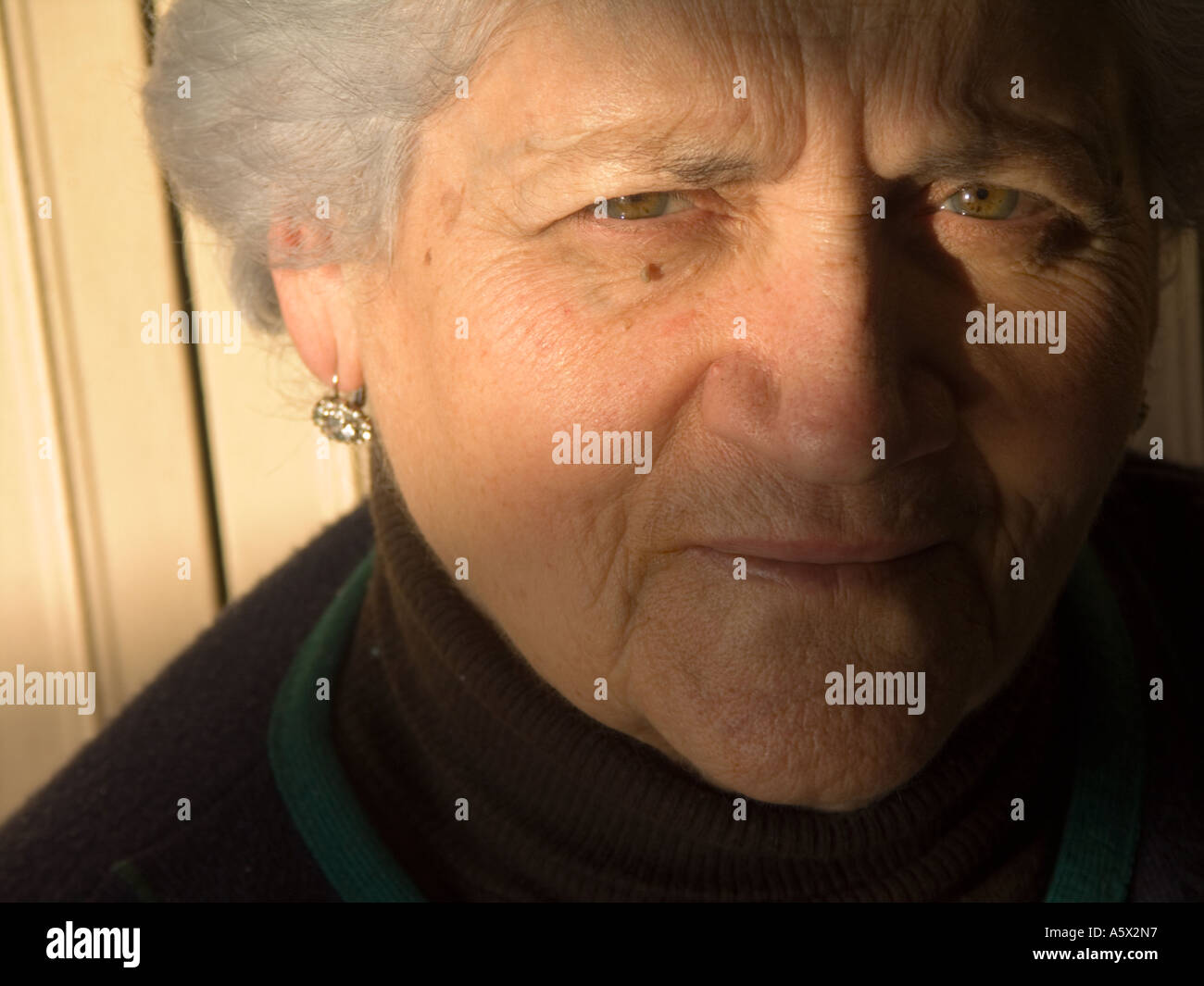 Italian Grandmother at home Stock Photo - Alamy
