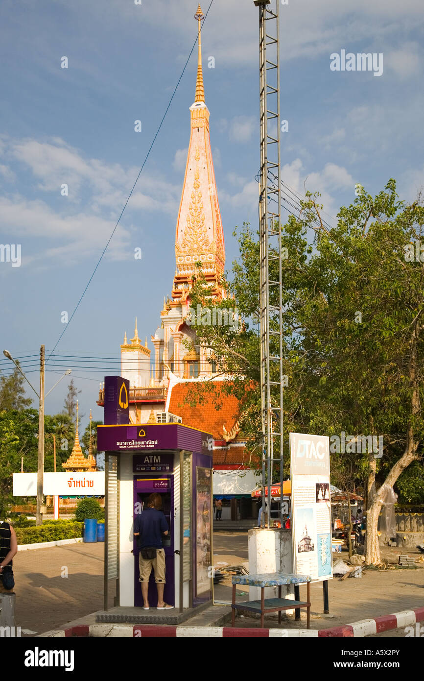 ATM Wat Chalong Tourist at Siam Commercial Bank ATM Thailand Stock ...