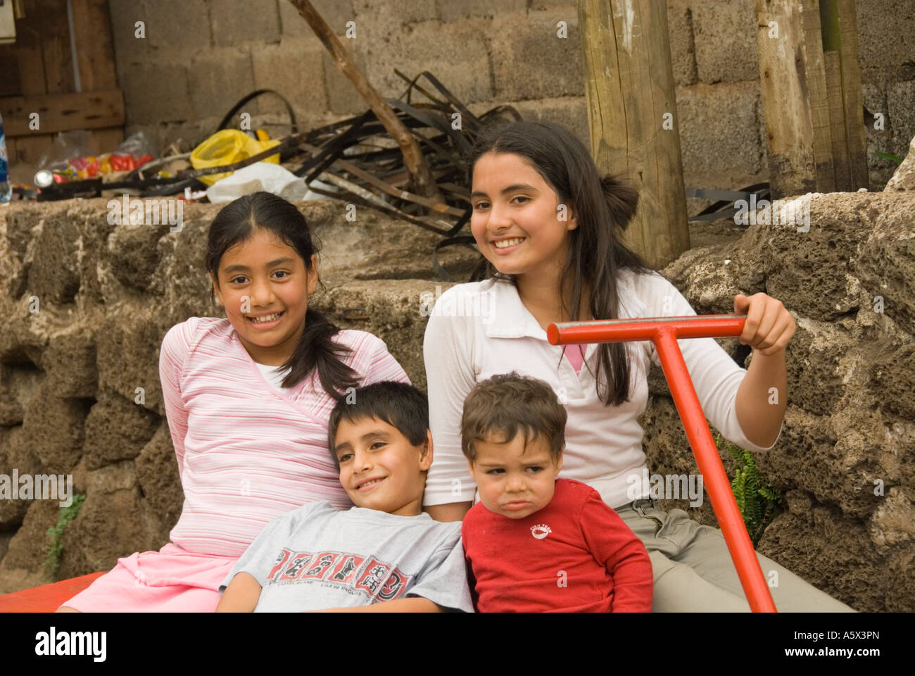 Chile Easter Island Children Stock Photo - Alamy