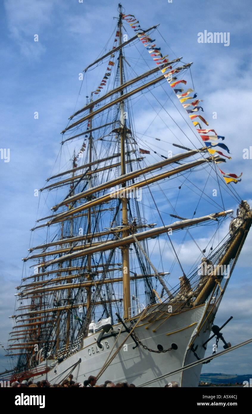 Tall Ship berthed in Leith Harbour, the Tall Ships Race Event (July ...