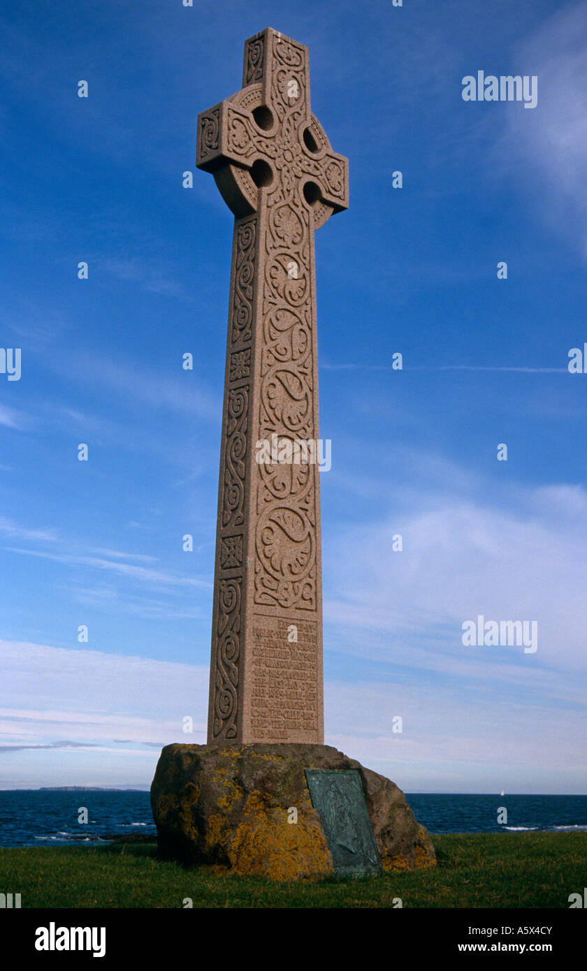 Celtic Cross at North Berwick, Scotland, UK Stock Photo - Alamy