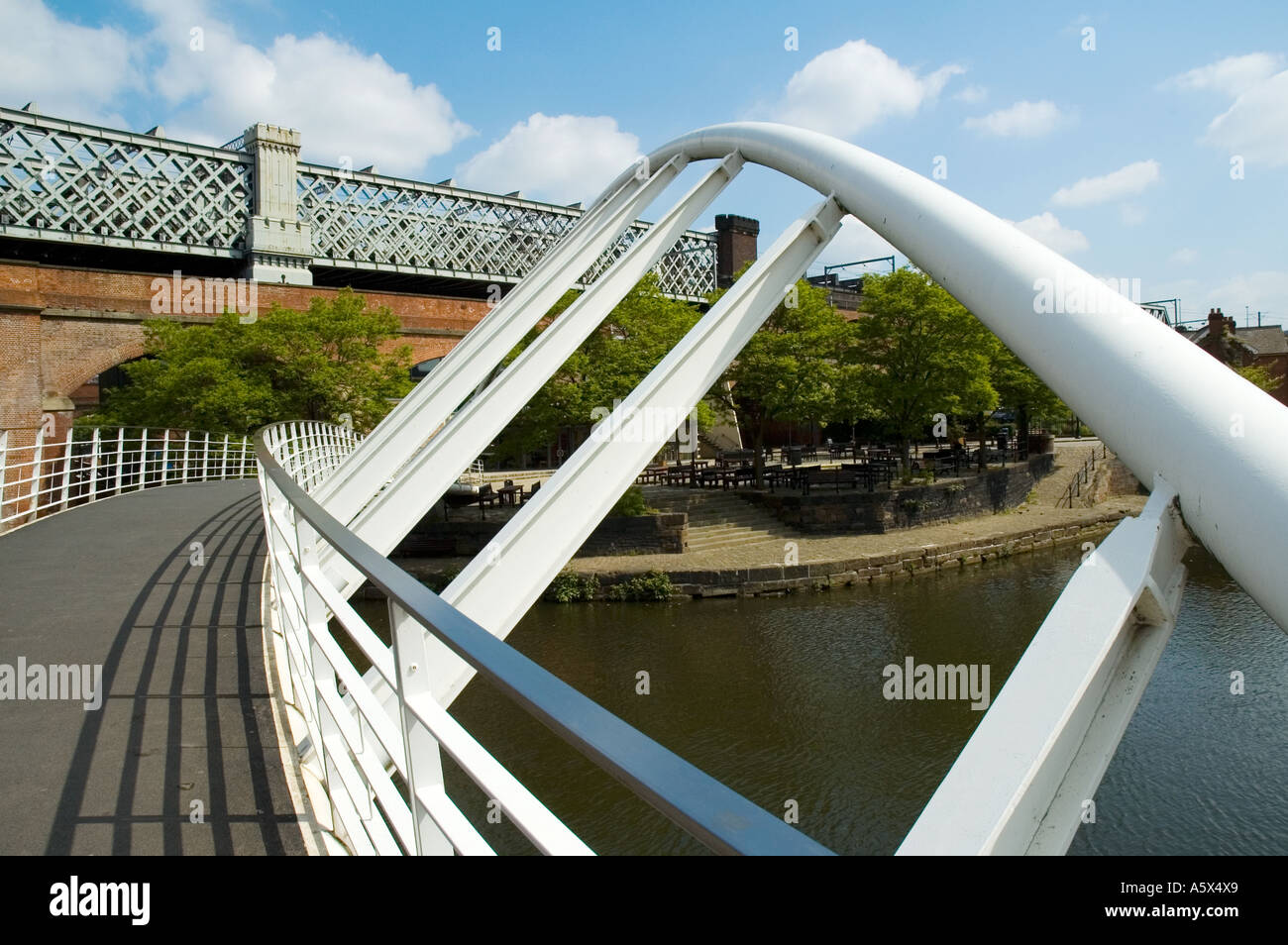 Merchants' Bridge, Catalan Square, Castlefield, Manchester, UK ...