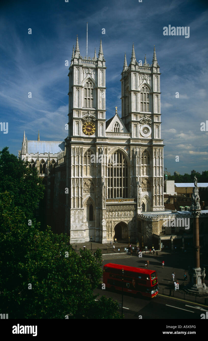 The West Front of Westminster Abbey, Westminster, London, England, UK ...