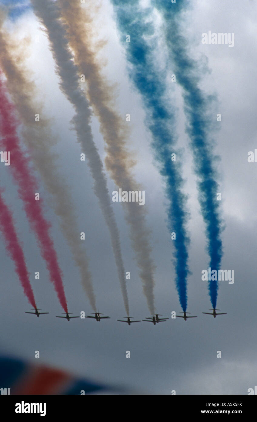 Fly-Past of the Red Arrows over The Mall, on the 50th Anniversary of VE ...