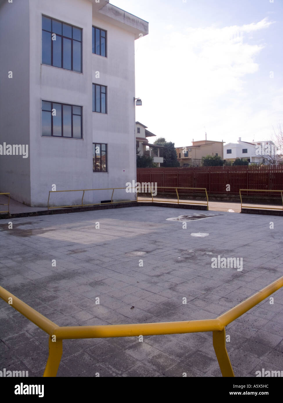 School backyard 02 Stock Photo - Alamy