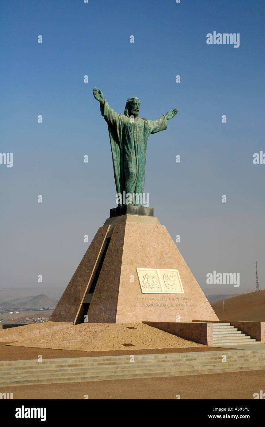 Jesus Christ monument symbolizing the friendship between Chile and Peru ...