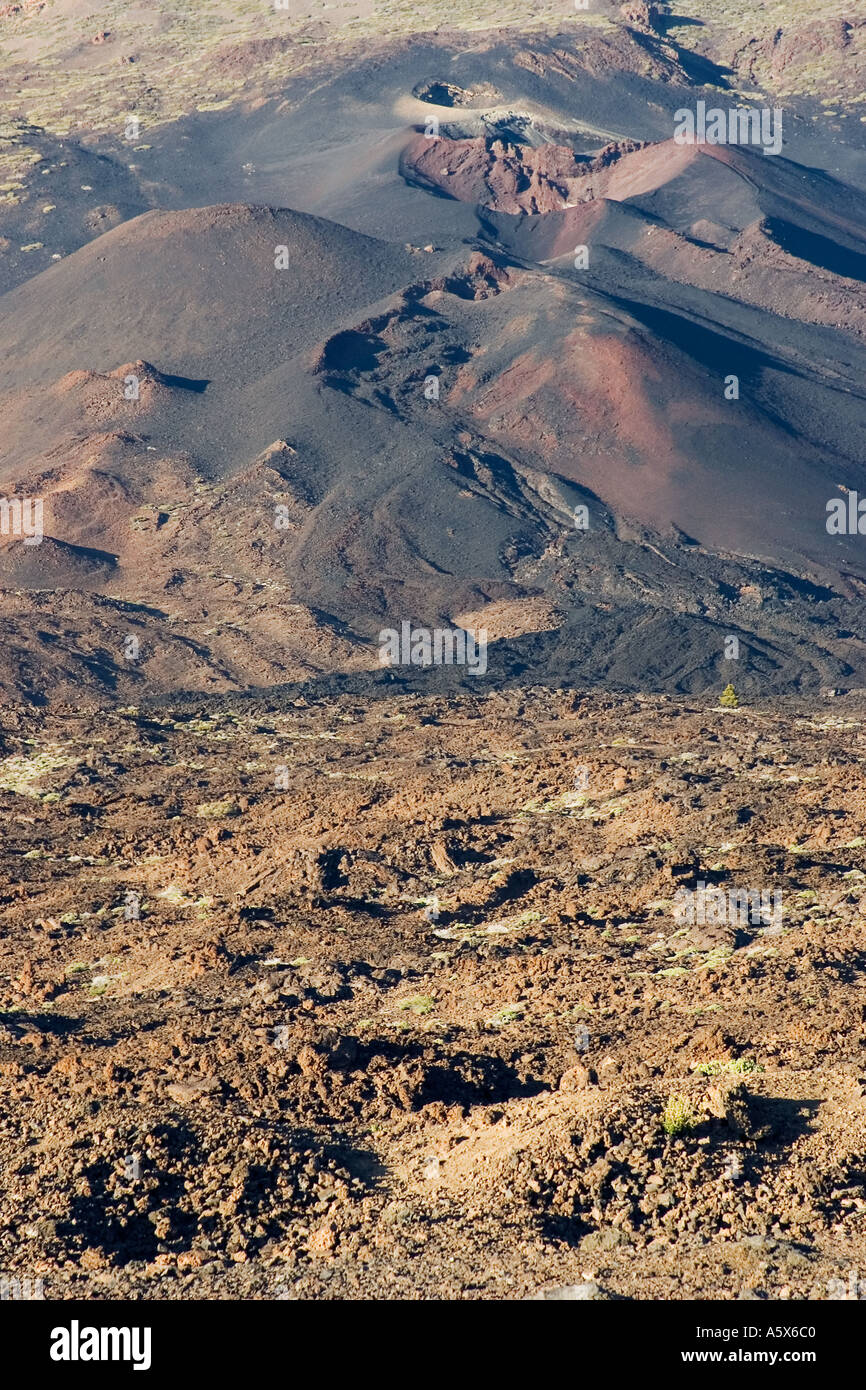 Lava in the Mount Teide crater Parque Nacional del Teide Tenerife ...