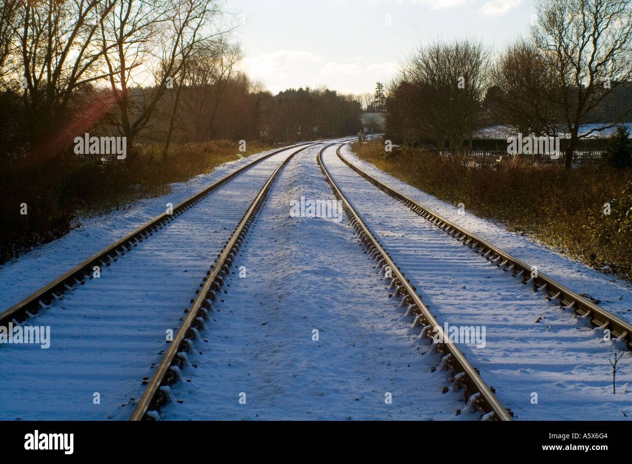 Covered railway track hi-res stock photography and images - Alamy