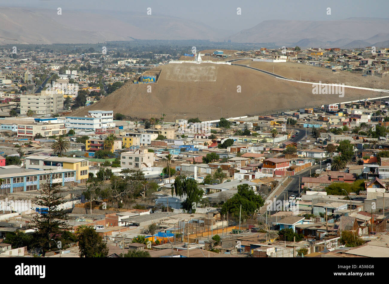 Panorama of Arica as seen from the Morro of Arica, Chile, South America ...