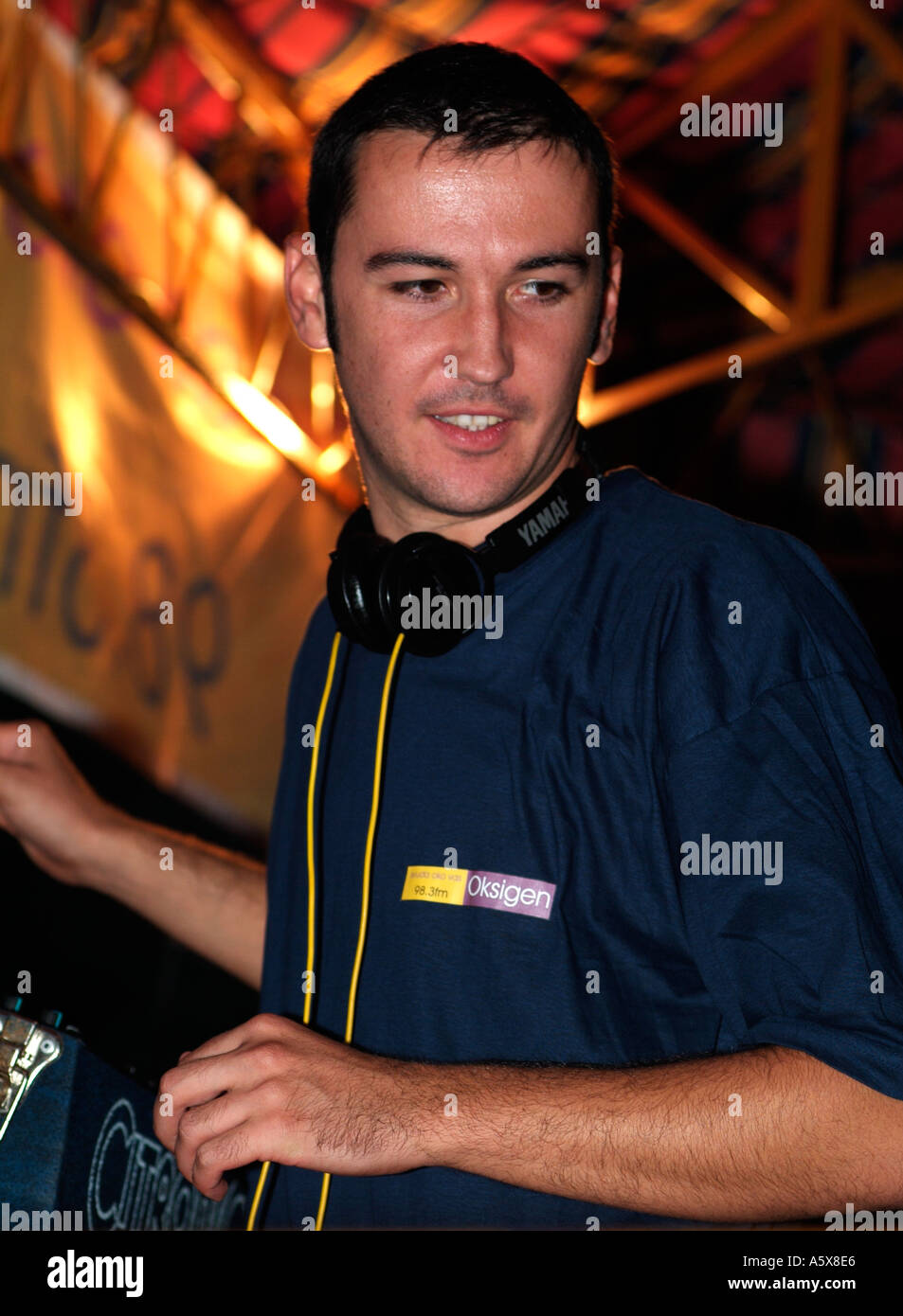 Dj live broadcast male man adult hi-res stock photography and images ...