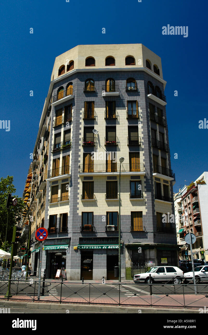 Modern building in central Madrid, Spain, Europe Stock Photo - Alamy