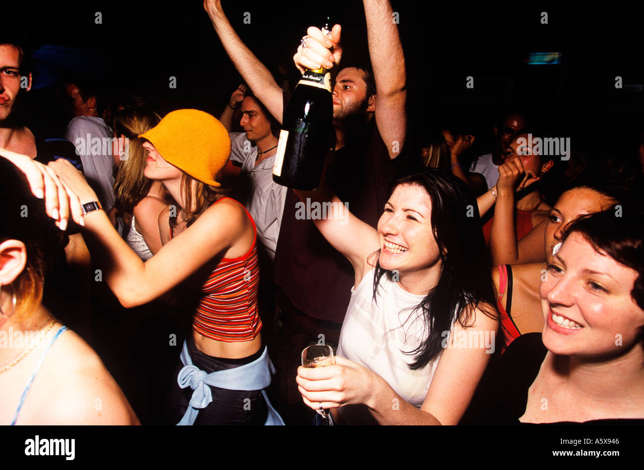 MC Tali in crowd at Full Cycle Level nightclub Bristol Stock Photo - Alamy