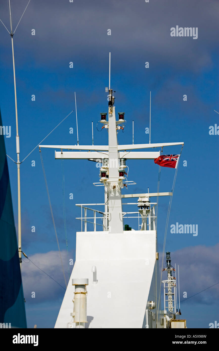 Communication equipment on bridge of Interislander ferry New Zealand ...