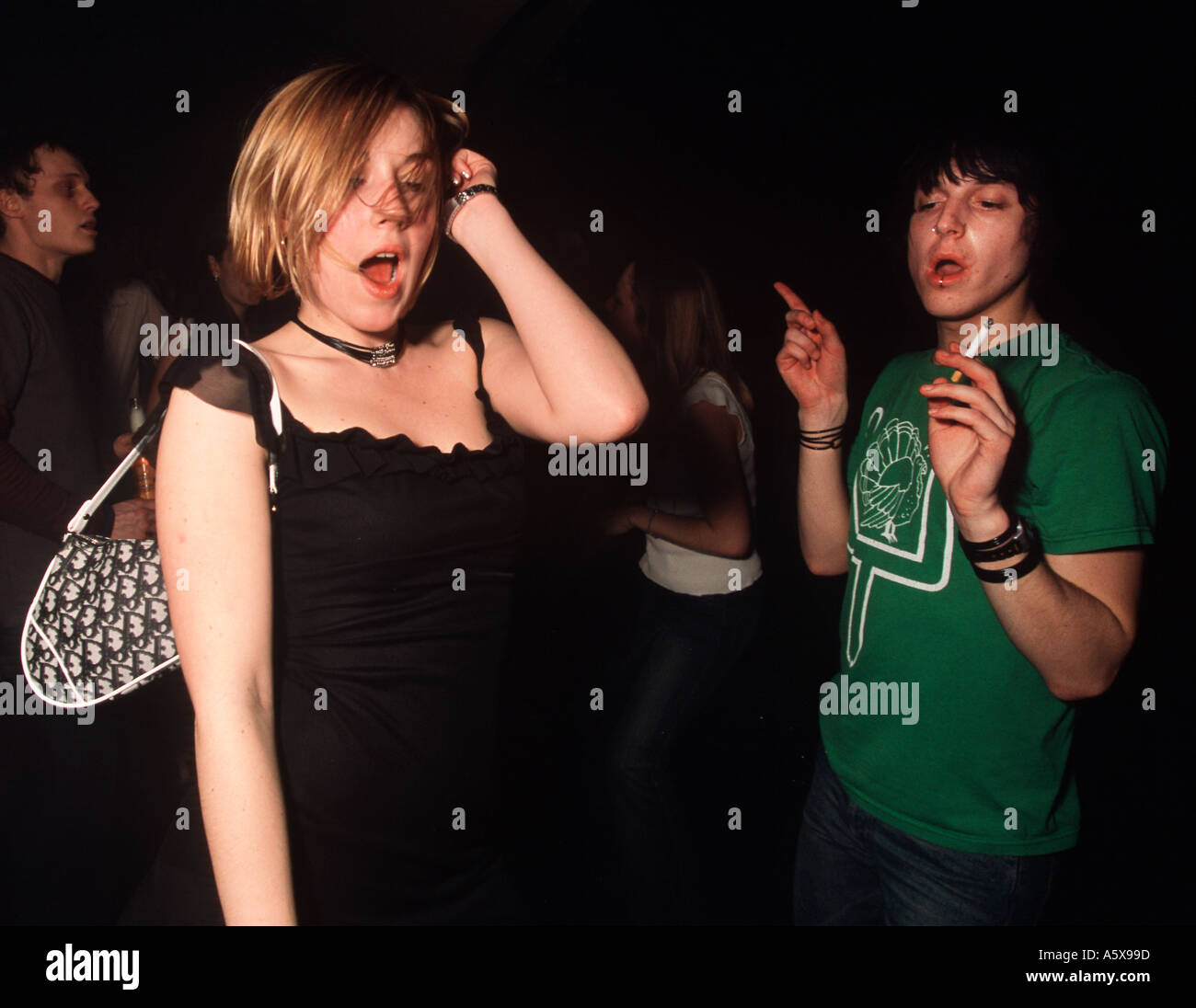 Girl dancing at Trash at The End London Stock Photo - Alamy