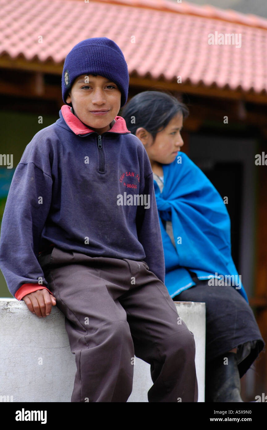 Ecuador school uniform hi-res stock photography and images - Alamy