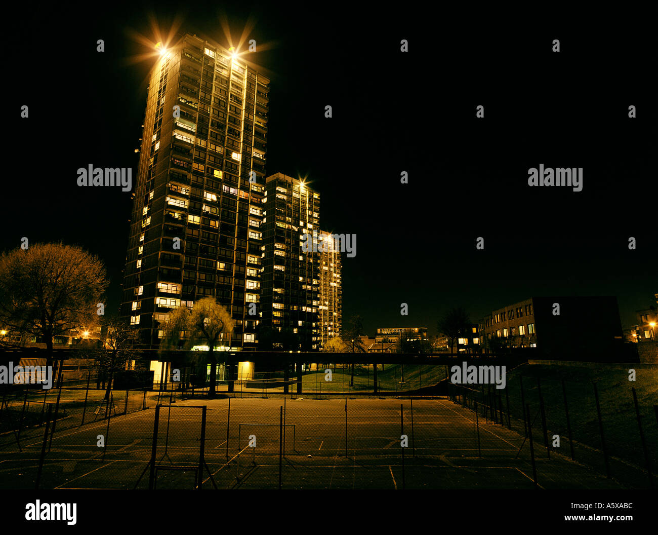 Tower blocks in Bow Bridge Estate Tower Hamlets London Stock Photo - Alamy