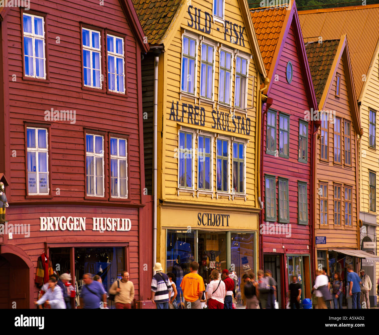 The Bryggen Bergen Norway Stock Photo - Alamy