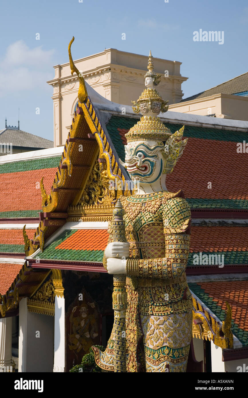 Garuda warriors, Buddhist mythology; legend Powerful warriors standing guard at the entrance at ...