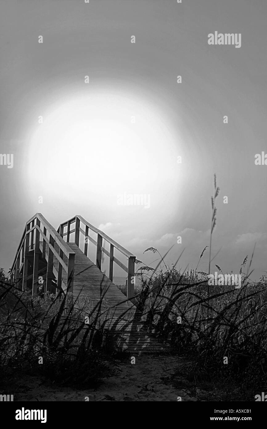 Texas Gulf Coast Sunset Stock Photo - Alamy