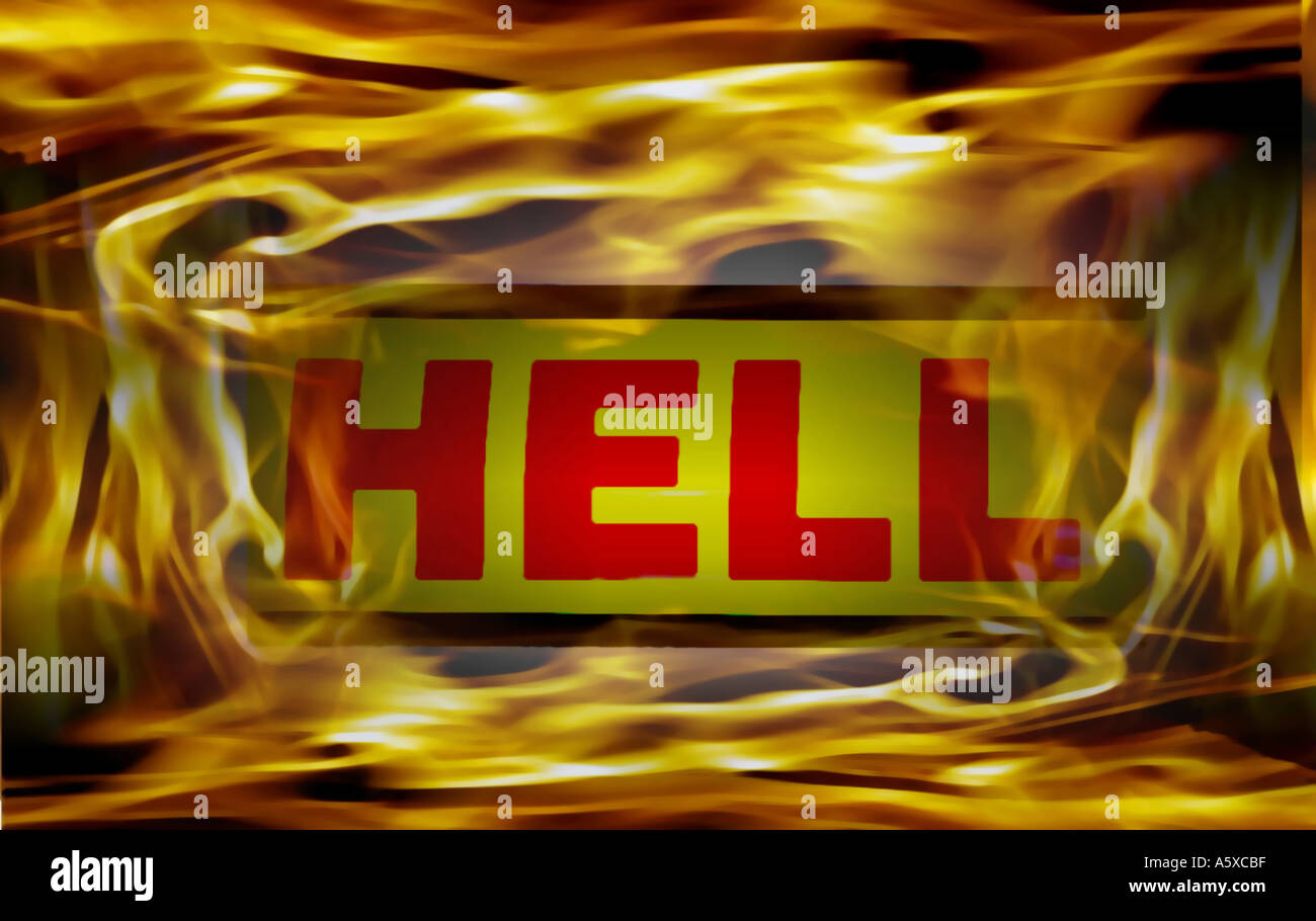Hell Flames and Fire Stock Photo - Alamy