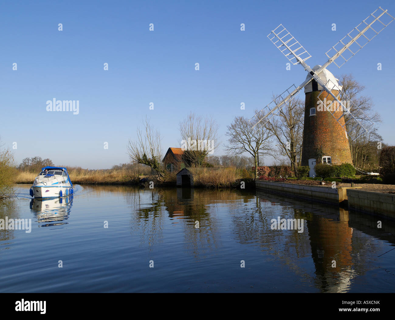 Hunsett Mill Norfolk Broads Norfolk UK Stock Photo - Alamy