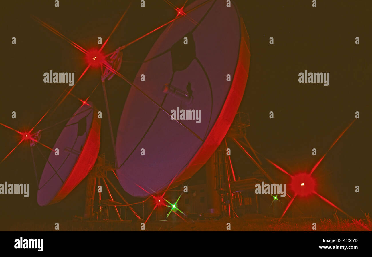 earth station satellite communicaions dish Stock Photo - Alamy